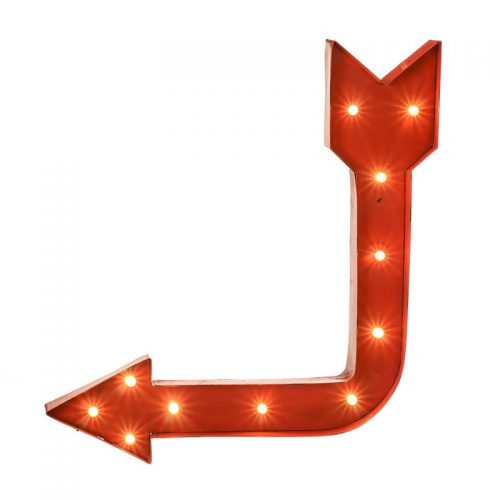 mural-de-pared-flecha-con-luces-roja|SugoiHunter